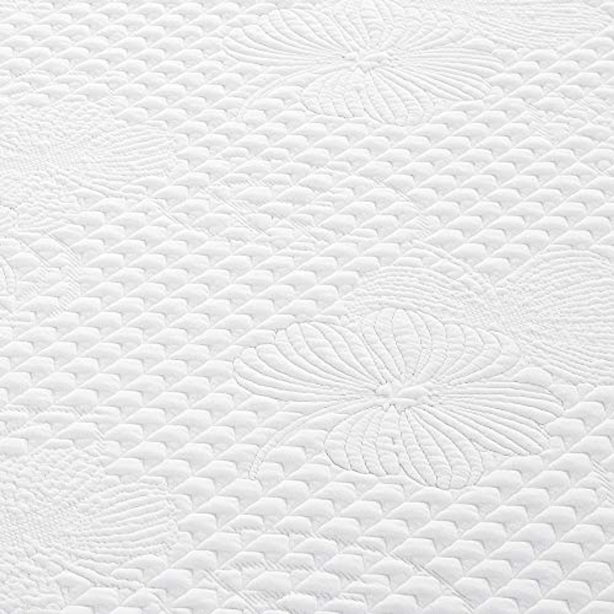 Sleeplace 6 Inch Saturn Multi-Layered Memory Foam Mattress, Full, White