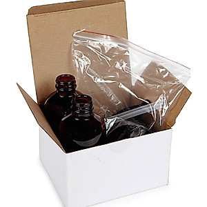 Vivaplex, 2, Large, 8 oz, Empty, Amber Glass Spray Bottles with Black Trigger Sprayers