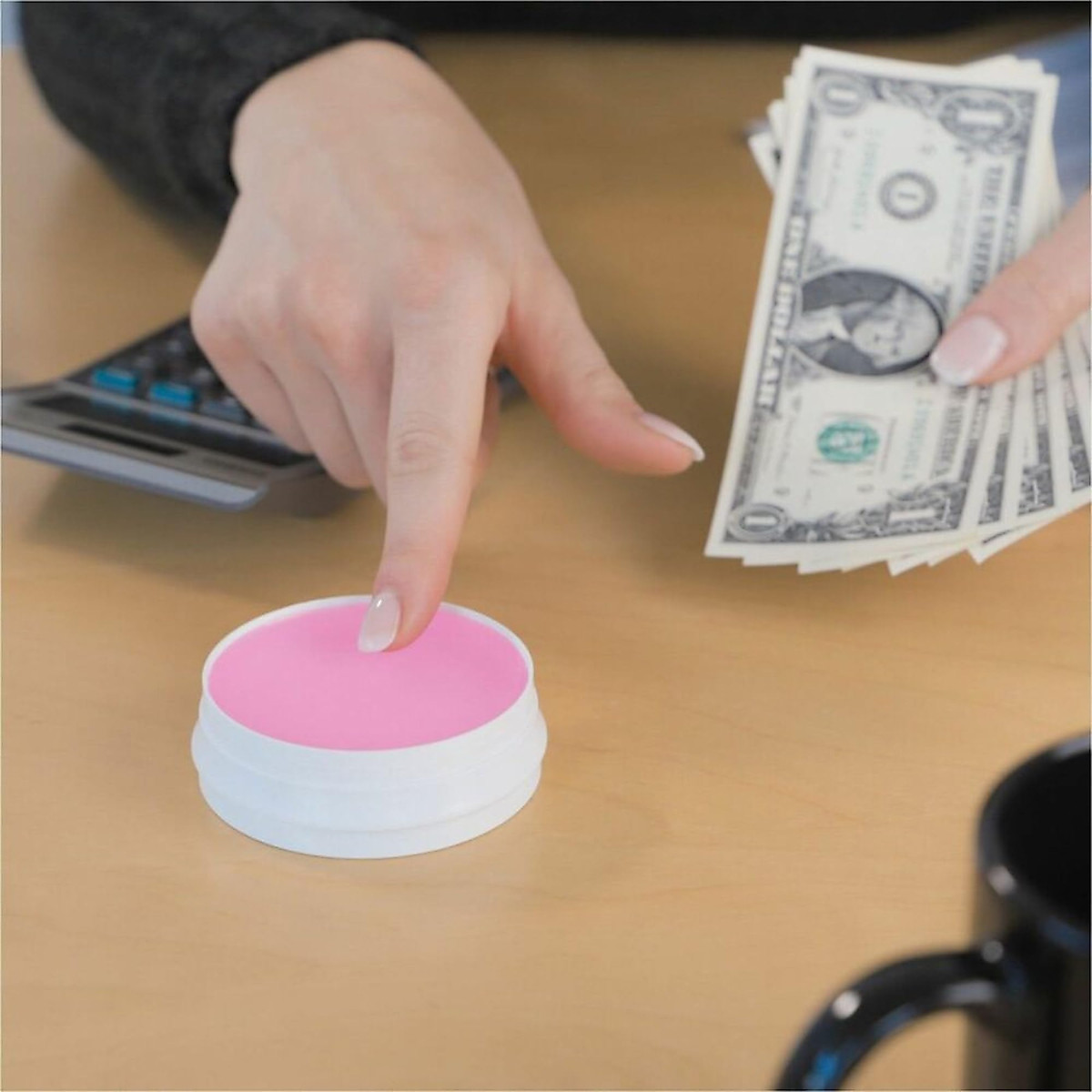 Lee Sortkwik Anti-Bacterial Odorless Non-Toxic Fingertip Moistener with Non-skid Back, 1-3/4 oz