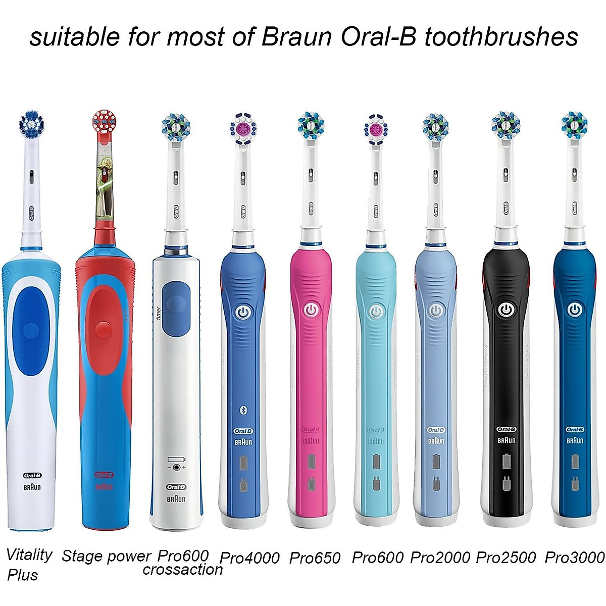 Nincha Portable Replacement Plastic Electric Toothbrush Travel Case for Oral-B Pro Series