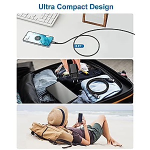 S23 S22 S21 Super Fast Charger Type C, European EU Travel Plug Adapter, 25W PD/PPS USB C Fast Wall Charger Block & 6FT Long Fast Charging Cable for Samsung Galaxy S23/S23 Ultra/S22/S22 Ultra/S21+/Note