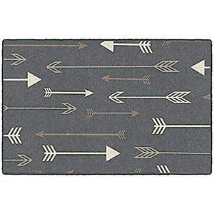 Brumlow Mills Bohemian Arrows Decorative Archery Gray Area Rug for Living Room Decor, Bedroom Carpet, Dining, Kitchen Rugs or Front Door Mat, 2'6" x 3'10"