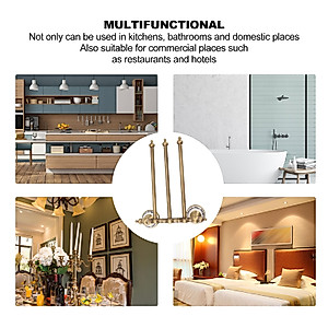 Luqeeg Antique Brass Swivel Towel Holder, European Towel Holder with Wall Mounted Kit, Rotated Towel Rack for Kitchen, Bathroom, Home and Commercial Use, Space Saving