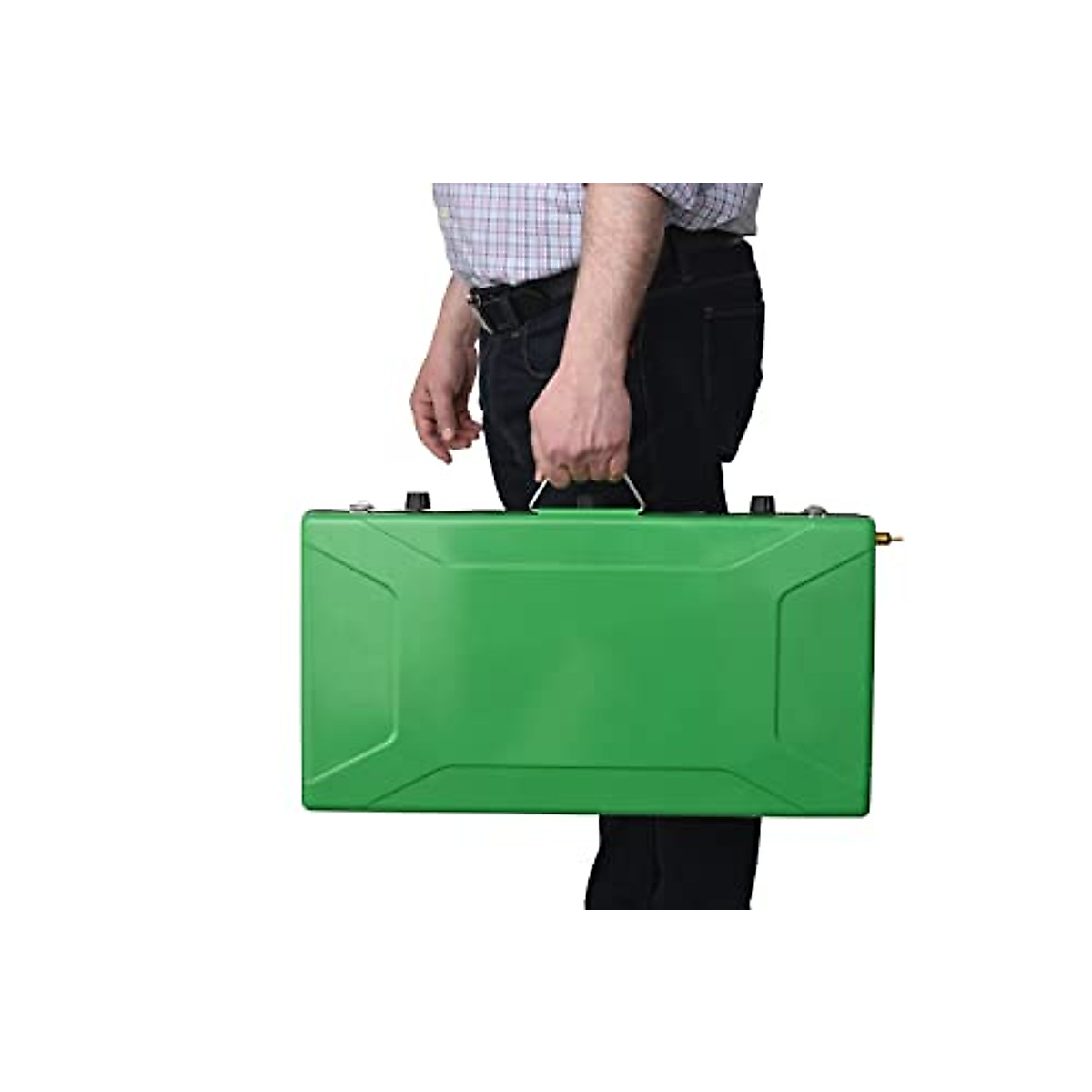 Flame King YSNBBQ-136M 3-Burner Portable Camping Stove Grill w/Toast Tray, Great for Outdoor Cooking, Backpacking, Compatible with 1LB Propane Gas Bottle