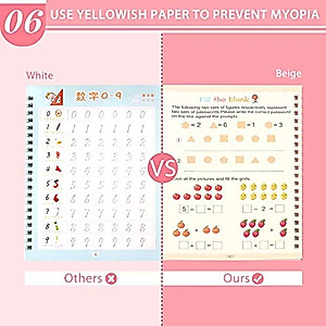 Sank Magic Reusable Practice Copybook for Kids - The Print Handwiriting Workbook-Reusable Writing Practice Book for Children(Drawing Book with Pen)