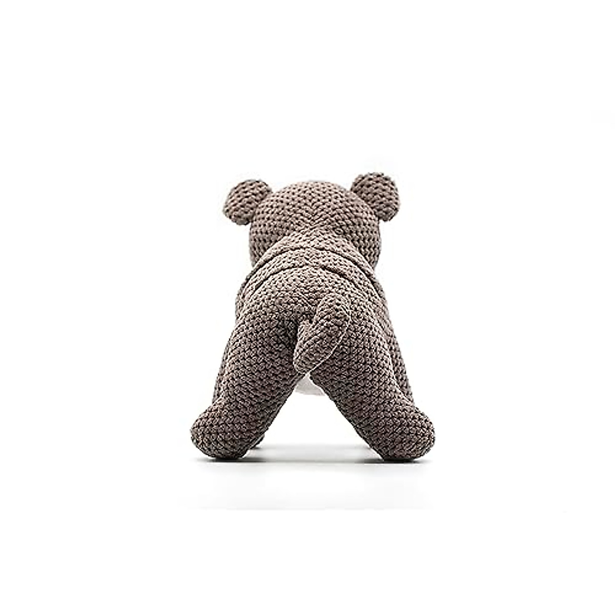 Unique Bulldog Plush Toy - Adorable Crinkle Toy with Squeaker - Suitable for Puppies to Large Dogs