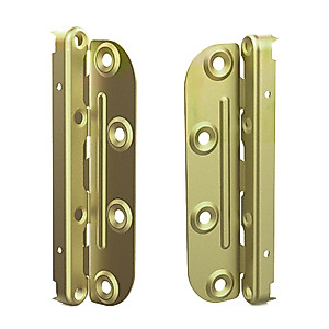 Bed Rail Brackets - 4 Set Bed Frame Hardware for Wood Bed Frame, Headboards Footboards - Steel Bed Rail Fasteners - Bed Rail Hooks
