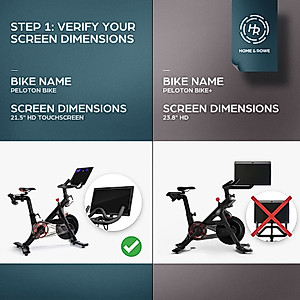 Home & Rowe Neoprene Screen Cover for the Peloton Exercise Bicycle- Not Peloton Bike +, Screen Protector Easily Fits Over the Screen of the Original Peloton Bike. Accessories for Bike