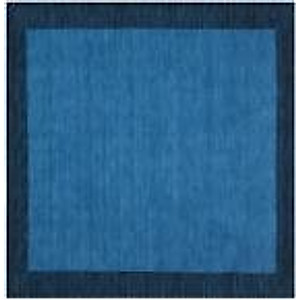 SAFAVIEH Himalaya Collection Area Rug - 8' x 10', Light Blue & Dark Blue, Handmade Wool, Ideal for High Traffic Areas in Living Room, Bedroom (HIM580A)