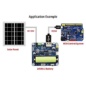 Solar Power Management Maintainer Module for 6V~24V Solar Panel,Support Solar Panel/USB Connection Battery Charging with MPPT Function and Multi Protection Circuit Suit for Low-Power IoT Project etc