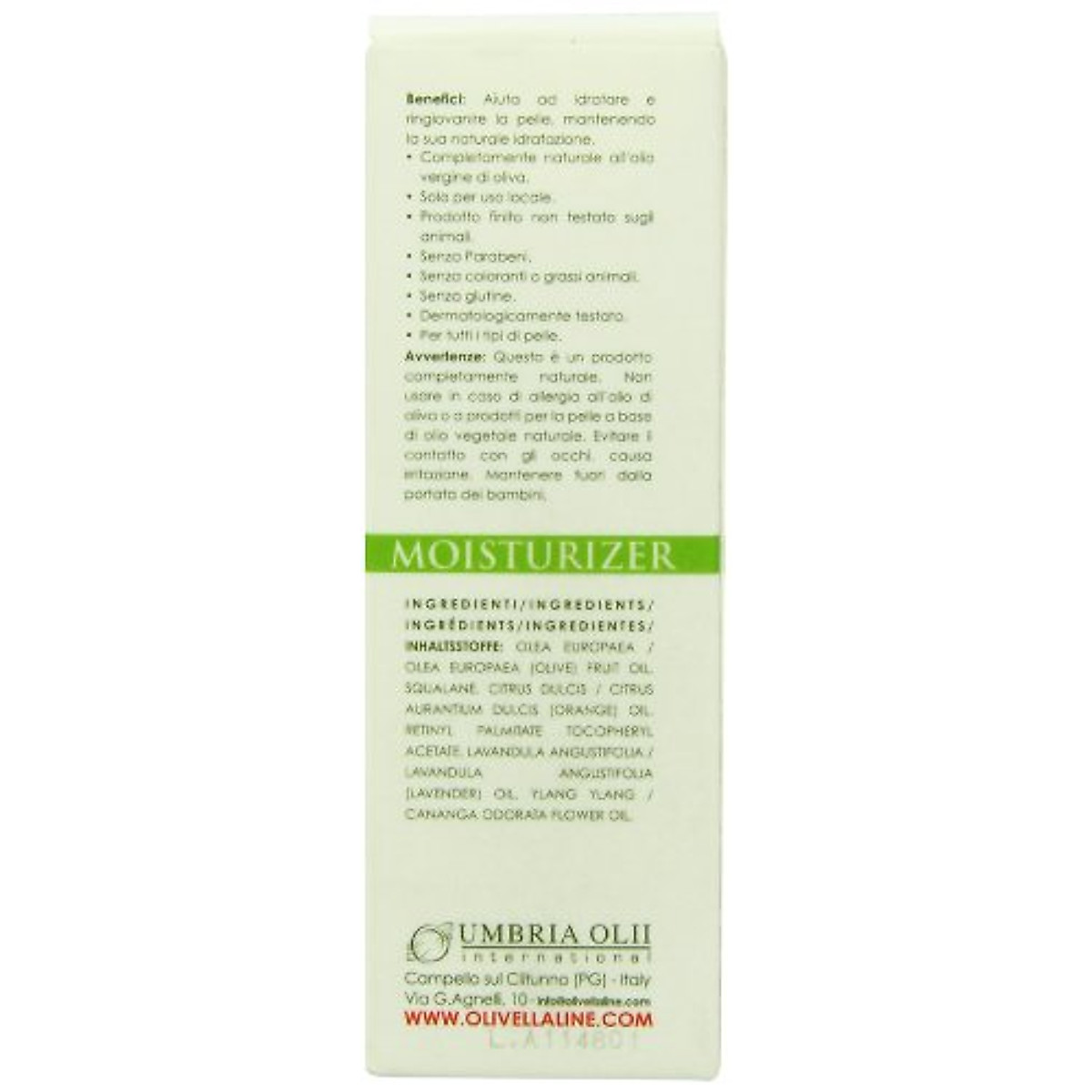 Olivella Olivella All Natural Virgin Olive Oil Moisturizer, for All Skin Types, 1.69 Oz, 1.69 Oz