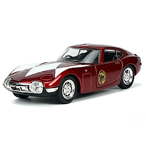 JADA TOYS, INC 1967 Toyota 2000GT W/RED Ranger Nano FIG 1/32 Vehicle