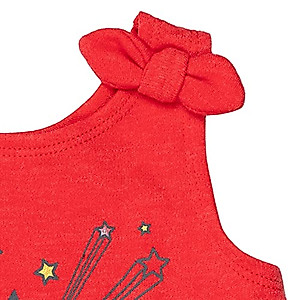 DC Comics Justice League Wonder Woman Infant Baby Girls Sleeveless Romper & Headband Red 18 Months