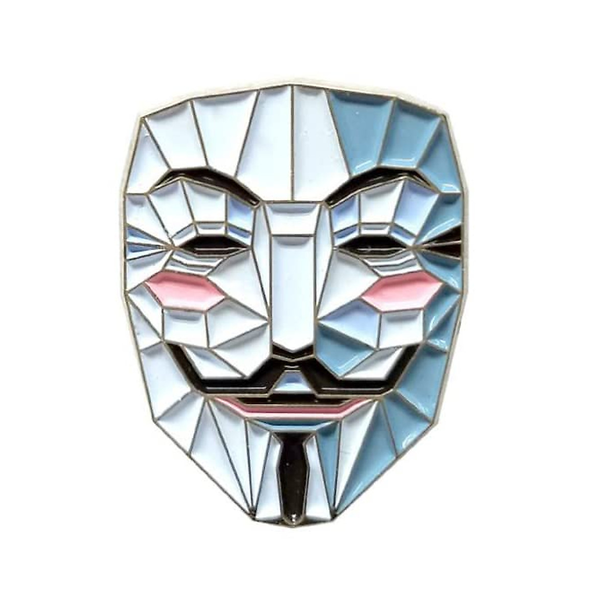 Pinupper Guy Fawkes Mask Enamel Lapel pin