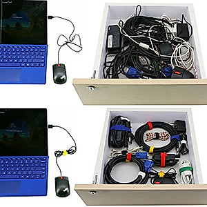 Pasow 50pcs Reusable Fastening Adjustable Cable Ties Wire Management (6 Inch, White)