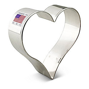 Heart Cookie Cutter, 3.25" Made in USA by Ann Clark