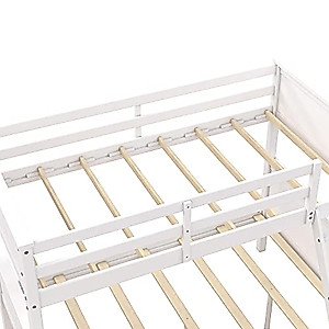 DHP Maxton Twin Over Full Bunk Bed, White