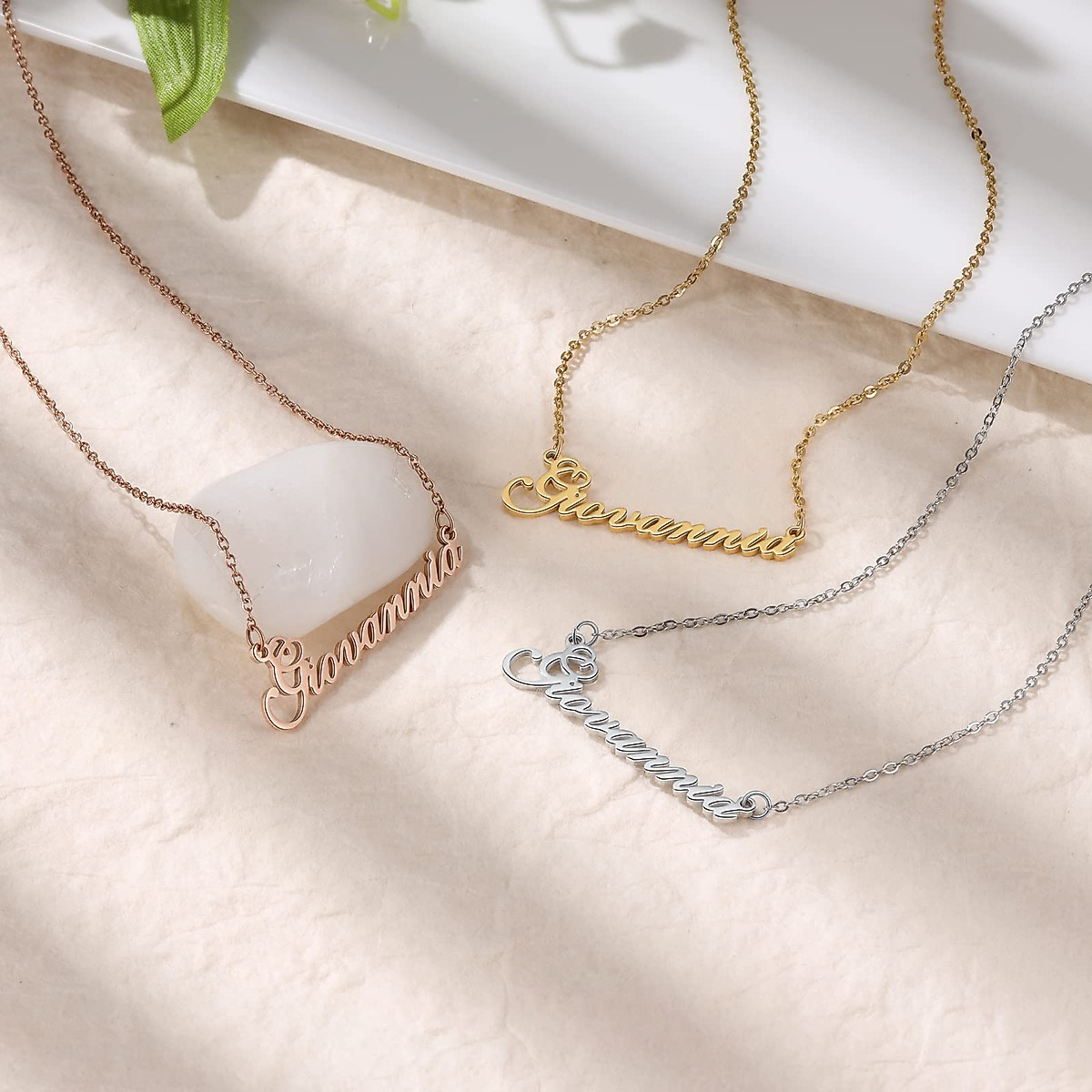 Jewelstruck Personalized Name Necklace for Women Mother Daughter Necklace for Mothers Day Gifts Custom Any Name Relationship Necklace for Mom Nana Daughter Girlfriend (Style 2)