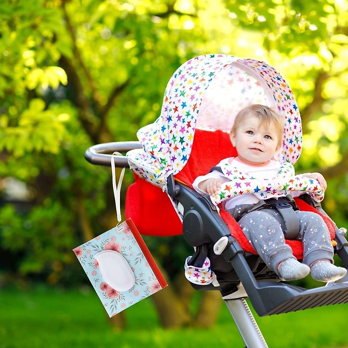 Healifty 4pcs Wet Wipe Pouch Dispenser Reusable Refillable Baby Wipes Bag Handy Travel Wipes Holder Case Diaper Bag