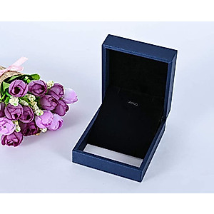 CHERUBIC Titanic Heart of the Ocean Necklace, Forever Love Heart Necklace Pendant Shining Crystal Zircon Jewelry Gifts For Women