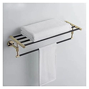Towel BAR Rack Bathroom Towel Rack Wall Mounted Towel Holder,Bathroom Accessories Hardware,Wall Mount Towel Rack Shelf Bar,Stainless Steel Wall Mount Towel Shelf