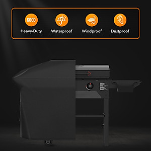 Heavy Duty Griddle Cover compatible with 5483 Blackstone 28 inches Griddle Cooking Station with Hood, Water Resistant, Weather Resistant, 600D Polyester Flat Top Gas Grill Cover with Straps, 28" Black