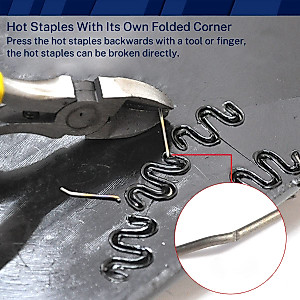 Allturn Plastic Welder,Plastic Welding Kit,Hot Staples for Car Bumper Repair and Plastic Products DIY Welding.(Red)