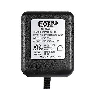 HQRP AC Adapter Compatible with Alesis P3 P3X110 3630 Compressor, AI2, AirFX, AirSynth, Akira, Bitrman, MicroVerb 3, MicroVerb 4, Power Supply Cord Transformer + HQRP Coaster