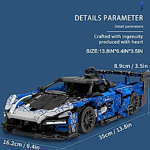 Mesiondy Sports Car Building Blocks Toys Adults Kits，1:14 MOC Building Set Raceing Car Model for Boys Age 12-16 8-14，(1404 Pieces)
