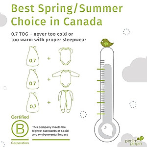 New 2024 Spring Summer Release - Perlimpinpin 0.7 TOG Cotton Baby Sleep​ Sack – Tailored to any American Climate