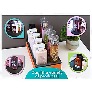Polar Whale Lotion and Body Spray Stand Organizer Tray Orange Black Durable Foam Washable Waterproof Insert for Home Bathroom Bedroom Office 12 x 6 x 2 Inches 10 Slots