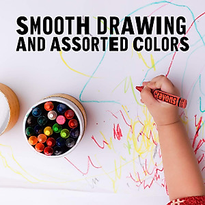 Kicko Wax Crayons - Coloring Wax Pastel in Bright Assorted Colors for School Supply, Creative Play, Arts and Crafts, DIY Projects, Children’s Party Activity, 250 Crayons Total