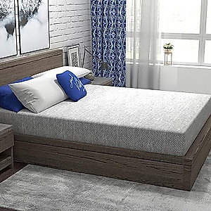 Vibe Heather Grey Gel Memory Foam Mattress, CertiPUR-US and Oeko-TEX Certifed Bed-in-a-Box in Ultra Small Package, 10-Inch, Twin