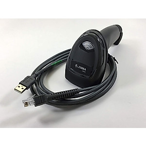 Zebra DS2208 Series Handheld Standard Range Corded Imager Kit with Shielded USB Cable, Black (DS2208-SR7U2100AZW) (Renewed)