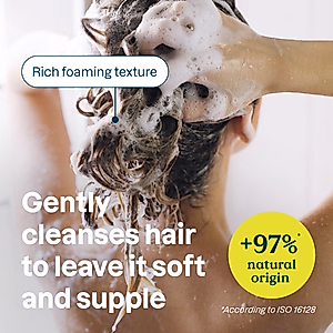 ATTITUDE Hair Shampoo for Sensitive Dry Scalp, EWG Verified, Soothing Oat, Dry and Damaged Hair, Naturally Derived Ingredients, Vegan and Plant-Based, Nourishing, Avocado Oil, 16 Fl Oz