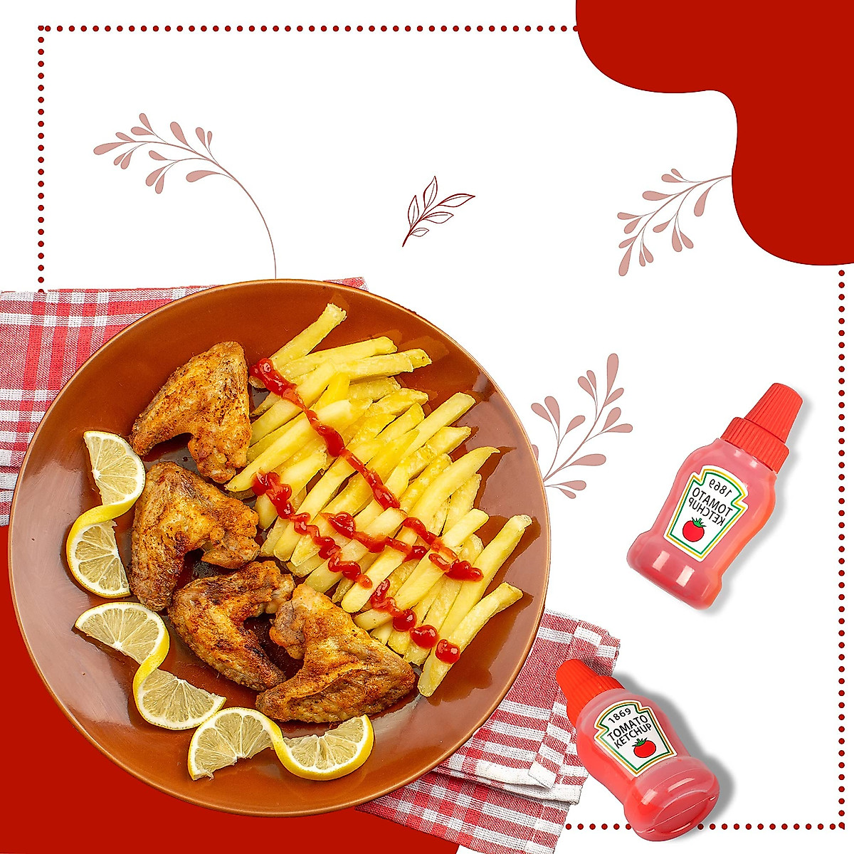 EOPER 4 Pieces 25 ml Mini Empty Squeeze Bottles for Sauce, Plastic Condiment Dispenser Reusable Ketchup Squeeze Bottles Portable Honey Storage Containers Jars