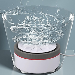 Mini Turbo Washing Machine, USB Portable Small Clothes Washer for Travel Business Trips, Timed Adjustable Laundry Washer for Underwear, Baby Clothes, Towels, Socks or Fruit Dish