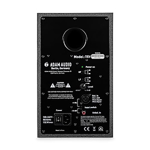 ADAM Audio T5V Studio Monitor for recording, mixing and mastering, Studio Quality Sound (Single)