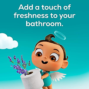 Angel Soft Toilet Paper with Fresh Lavender Scented Tube, 48 Mega Rolls = 192 Regular Rolls, Soft and Strong Toilet Tissue