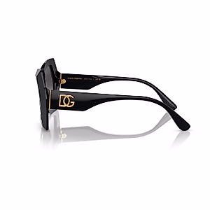 Dolce & Gabbana DG4377 Womens Sunglasses Black/Black/Grey Gradient One Size
