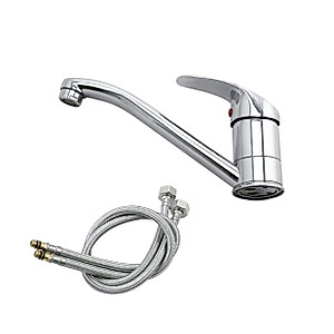 Hemobllo Kitchen Sink Faucet Water Tap Kitchen Faucet Washbasin Mixer Tap Bathtub Faucet Bath Mixer Tap Faucets for Bath Sinks to Rotate Wash Basin All Bronze