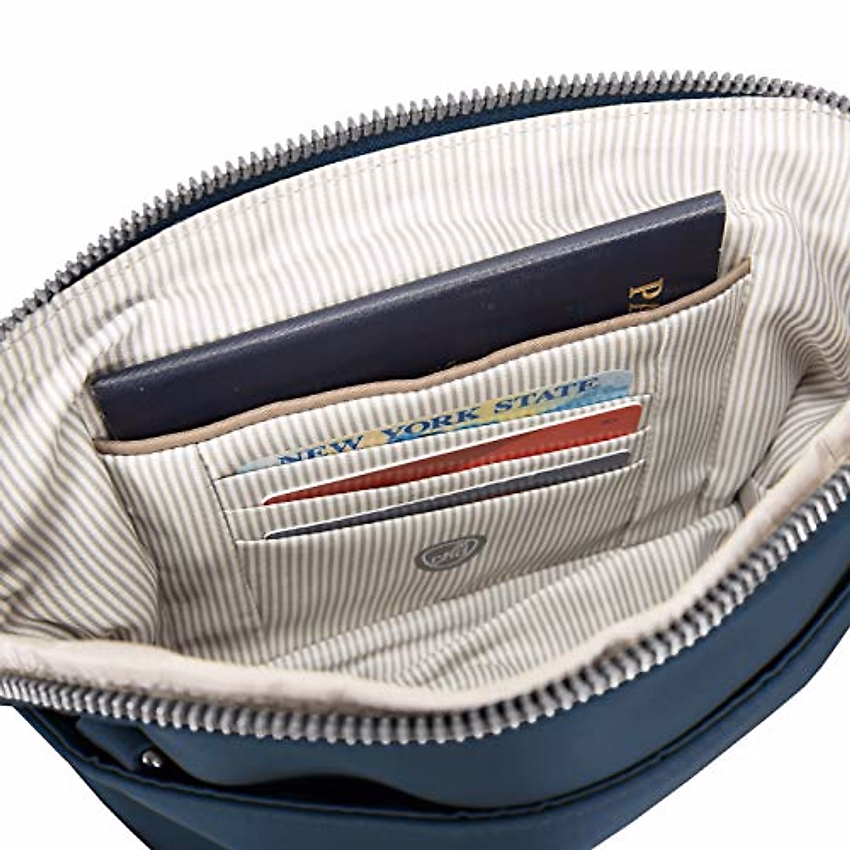 Travelon Women's Anti-Theft Tailored Convertible Crossbody Clutch, Peacock, One Size