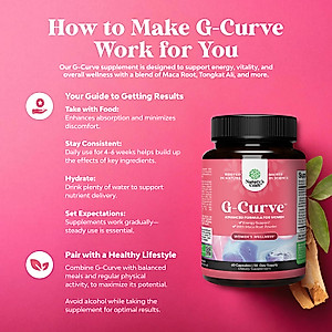 Natures Craft G-Curve Butt and Breast Enhancement Pills - Herbal Enhancer May Support Body Sculpting Curves with Saw Palmetto Extract Horny Goat Weed for Women *Results Vary 60 Count