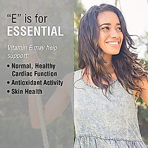SOLARAY Vitamin E, Dry 400 IU w/ Mixed Tocopherols | Non-Oily | Healthy Cardiac Function, Antioxidant Activity & Skin Health Support | 100 Capsules