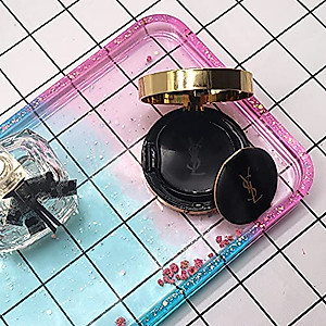 Silicone Tray Molds for Epoxy Resin,Resin Molds with sturdy edges& bottom,8 grids for bottom supporting.Large Rolling Tray Mold for adult &kids DIY Jewelry holder,Home Decoration,good as birthday gift