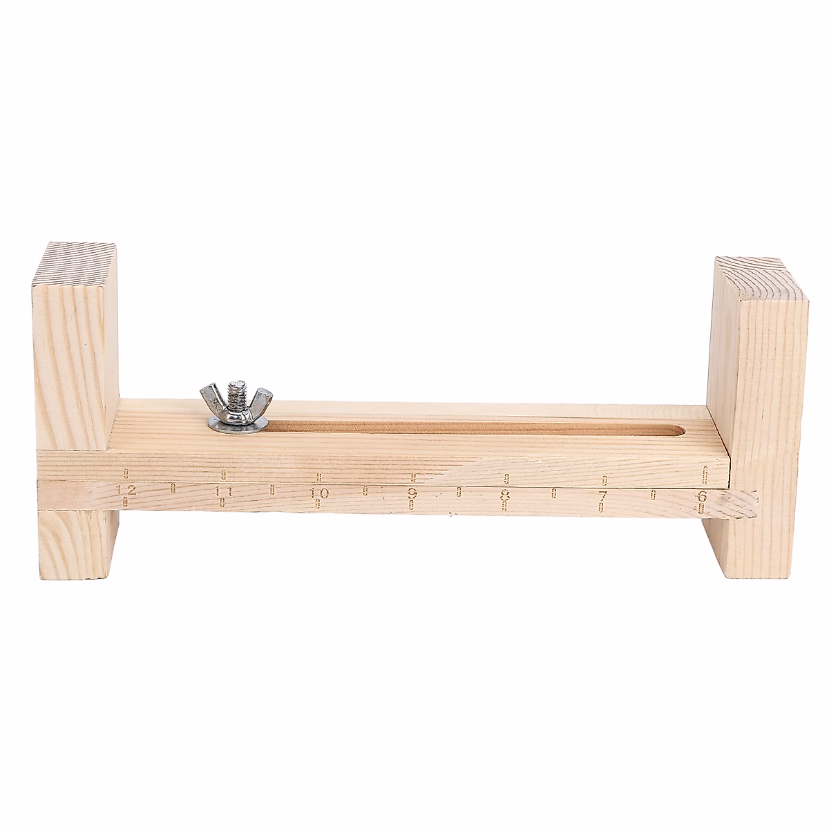 Boxwizard Wood Bracelet Jig U Shape Clear Scale Bracelet Jig Kit DIY Hand Knitting Bracelet Jig with 2 Clamp Bracelet Braiding Tool