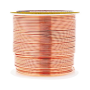 Mandala Crafts 12 14 16 18 20 22 Gauge Anodized Jewelry Making Beading Floral Colored Aluminum Craft Wire (18 Gauge, Copper)
