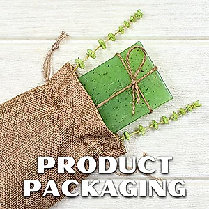 Mandala Crafts 50 Flower Drawstring Gift Bags – Small Burlap Bags with Drawstring 5x7 Inches – Floral Gift Bags Drawstring Pouch Set for Wedding Party Favors