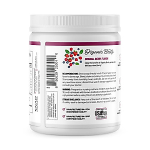 Snap Supplements USDA Organic Beet Root Powder, 3-in-1 Nitric Oxide Supplement, Support Healthy Blood Circulation, 250g (Mixed Berry)