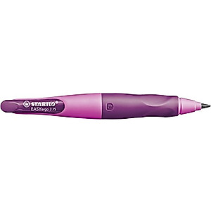Handwriting Pencil - STABILO EASYergo 3.15 - Left Handed - Pink/Lilac + Sharpener